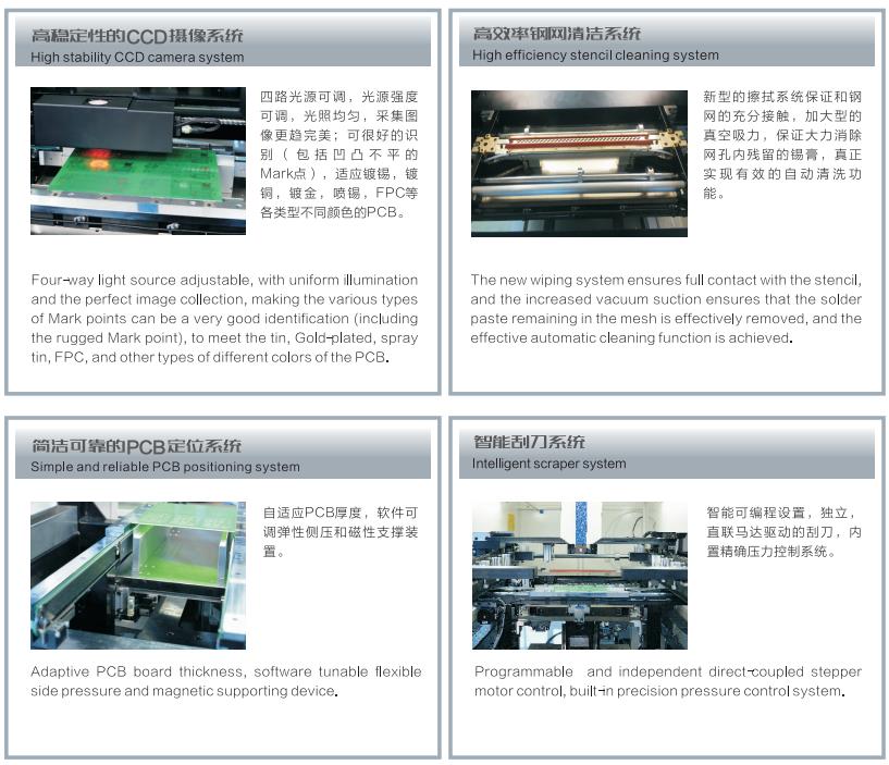 full automatic solder paste printer